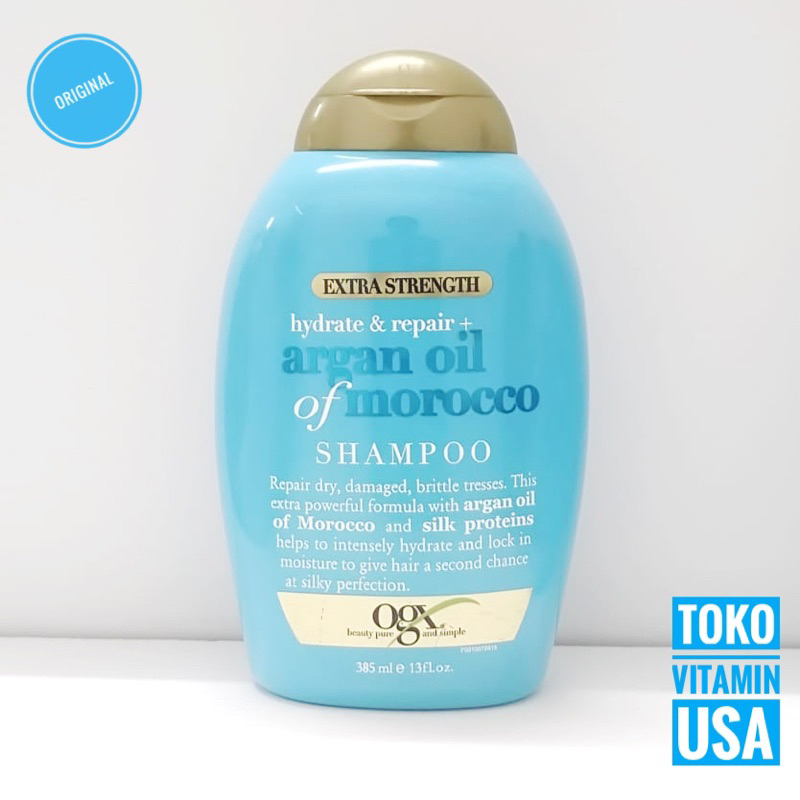 Jual Ogx Extra Strength Argan Oil Of Morocco Shampoo 385 ml Ogx Shampoo ...