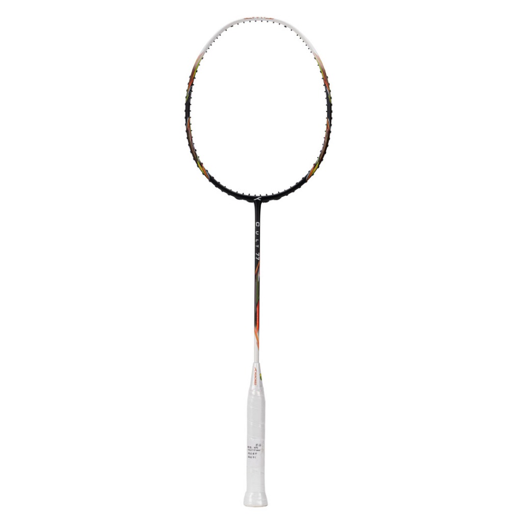 Jual Hundred Badminton Racket Cult 77 Superlite HBRX-2U124-2 Black ...