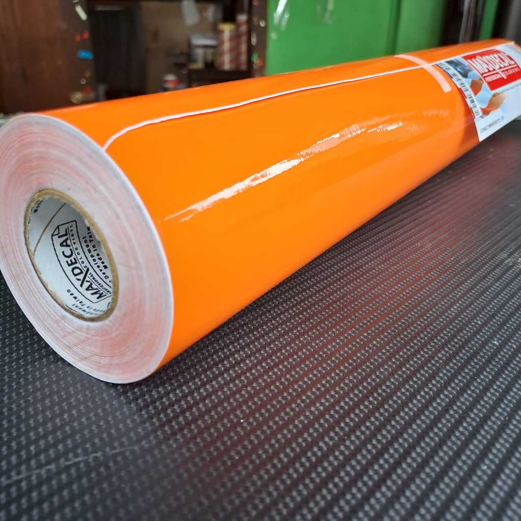 Jual STIKER SKOTLET METER STICKER BODY MOTOR MAXDECAL GLOSSY ORANGE ...