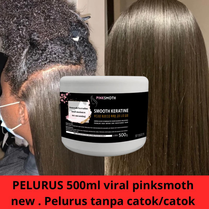 Jual PINKSMOOTH KERATIN / PELURUS TANPA CATOK | Shopee Indonesia