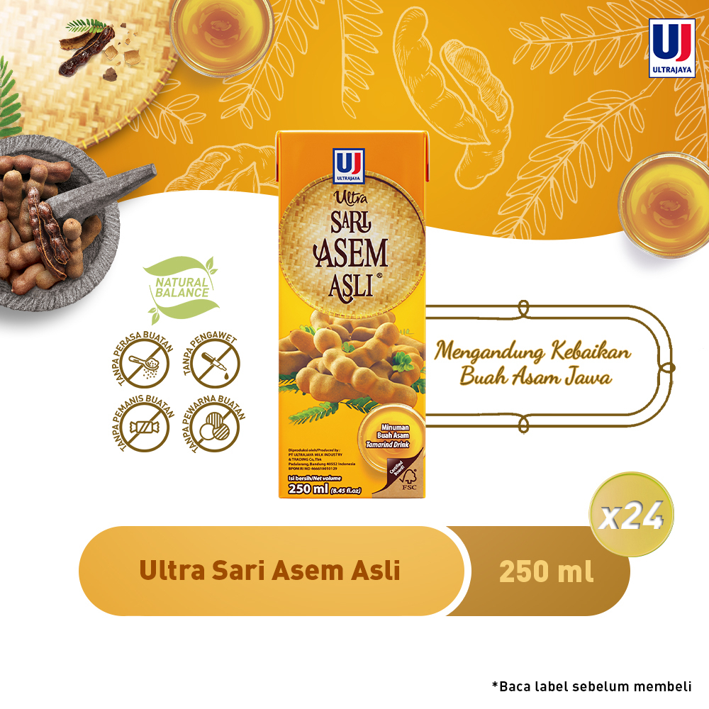 Jual Ultra Sari Asem Asli 250ml 1 Dus Isi 24 Pcs | Shopee Indonesia