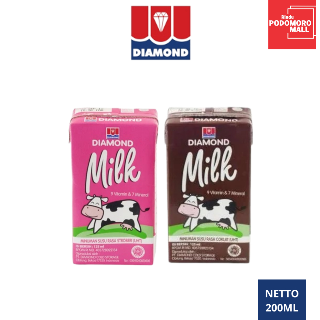Jual SUSU UHT DIAMOND 200ML | RASA CHOCOLATE DAN STRAWBERRY | | Shopee Indonesia