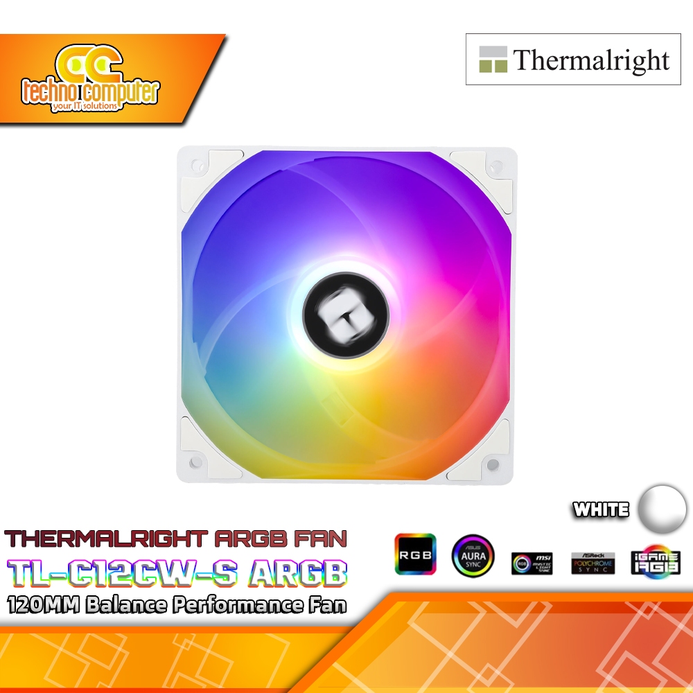 Jual FAN CASING THERMALRIGHT TL-C12CW-S White - 12cm/120mm ARGB PWM Fan ...