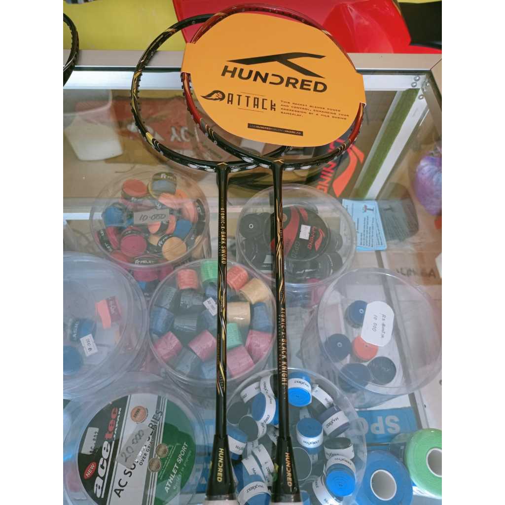 Jual Raket badminton hundred atomic x black knight original | Shopee ...