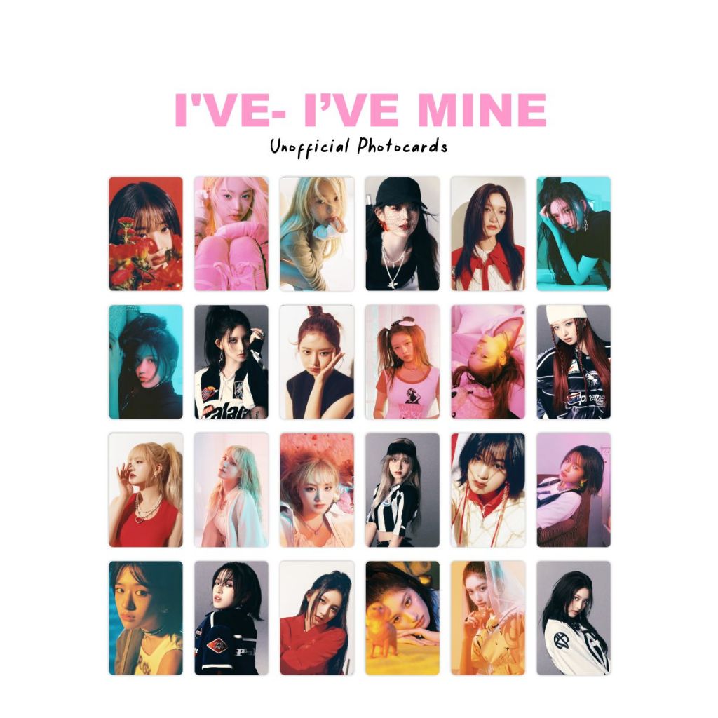 Jual Photocard IVE I've Mine Isi 24 pcs Unofficial | Shopee Indonesia