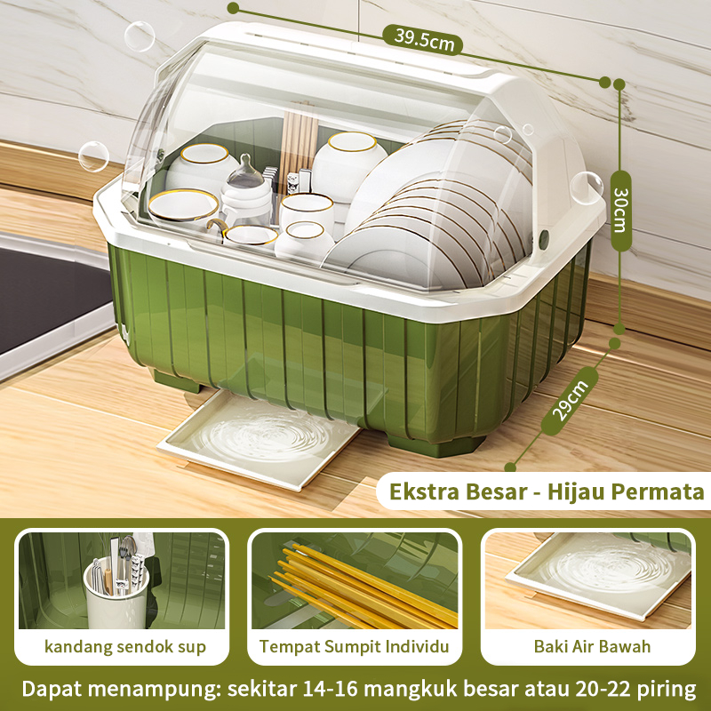 Jual Rak Piring Plastik Rak Pengering Piring Rak Piring Tertutup ...