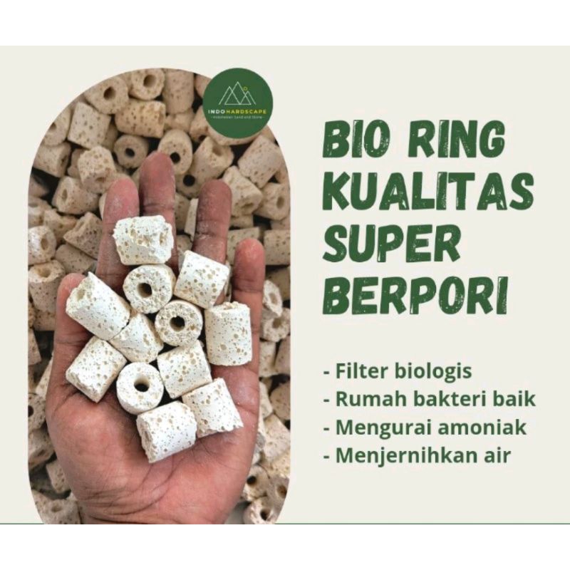 Jual Bioring keramik super media filter rumah bakteri biologis | Shopee ...