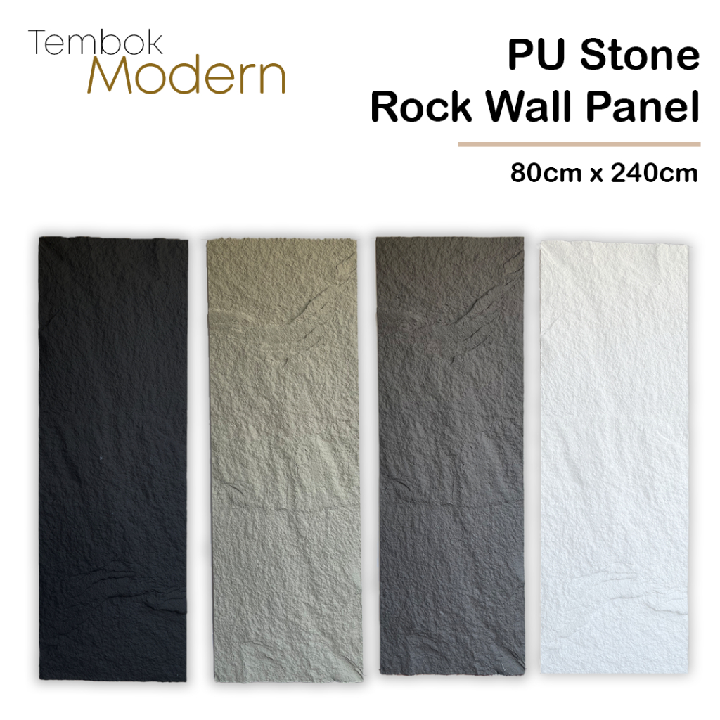 Jual PU Stone Rock Panel Dinding Aesthetic Motif Batu 240 CM x 80 CM x ...