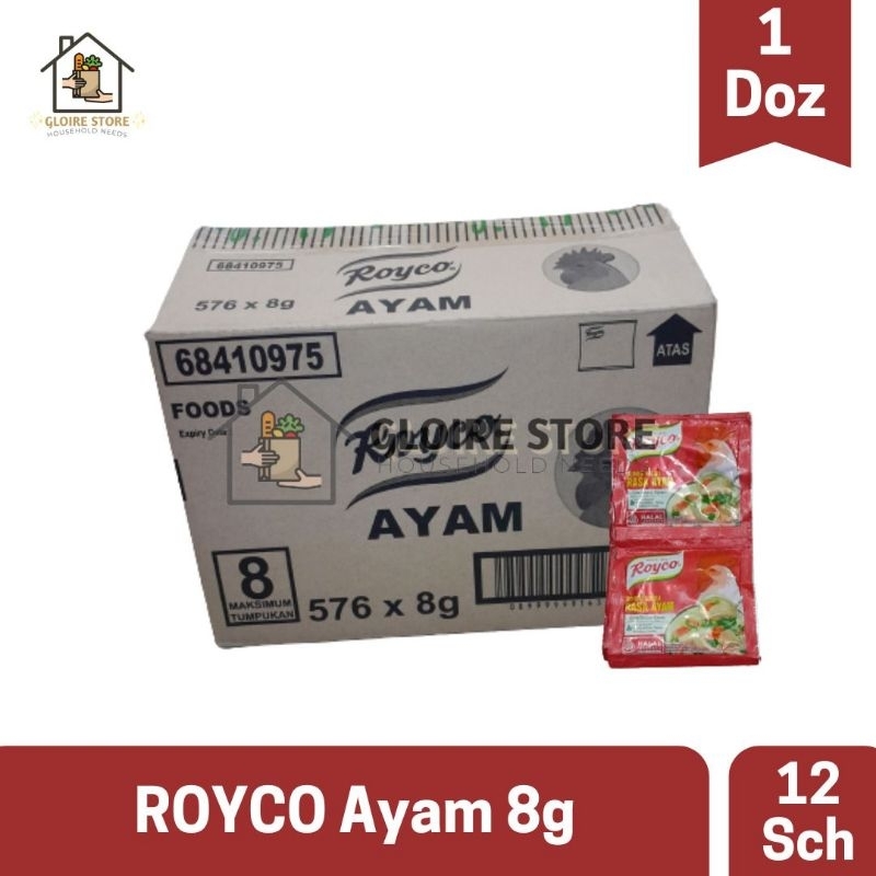 Jual ROYCO Bumbu Kaldu Sachet 1Rcg 12x8g (E.s) | Shopee Indonesia