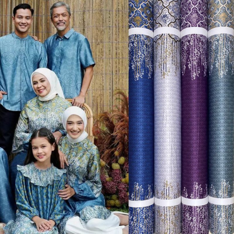 Jual Kain Dr Silk Motif Ranting Bunga Maharajo harga per setengah meter ...