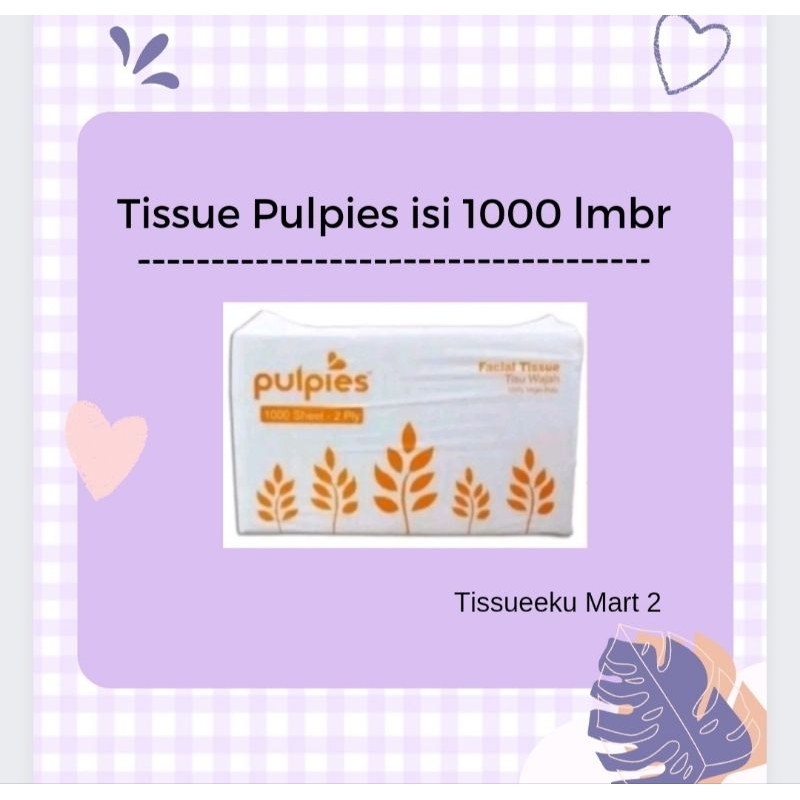 Jual Tissue Pulpies isi 1000 lembar | Shopee Indonesia