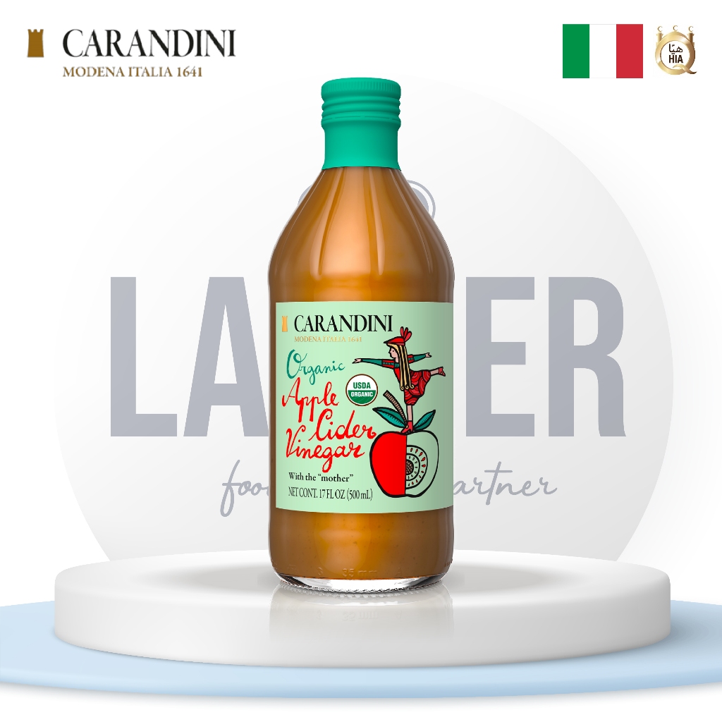 Jual Italian Apple Cider Vinegar Organic With The Mother Cuka Apel Organik Carandini 500ml