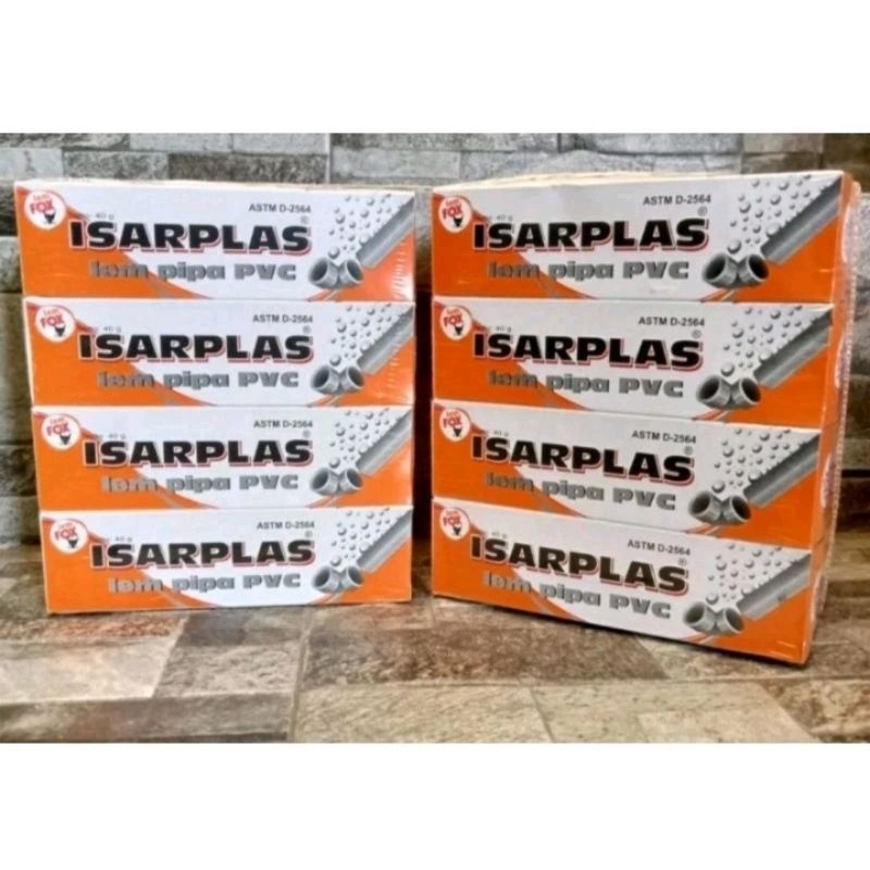 Jual Lem Pipa pvc ISARPLAS 40gr isi 12 pcs | Shopee Indonesia