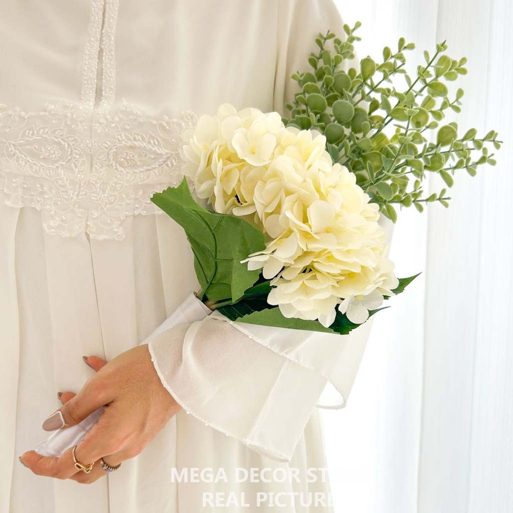 Jual HAND BOUQUET HYDRANGEA ARTIFICIAL FLOWER/WEDDING/LAMARAN/AKAD ...