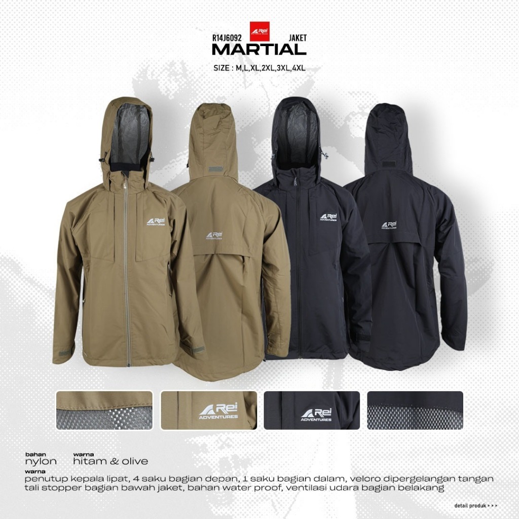 Jual Jaket Gunung Pria Martial Arei Outdoorgear | Shopee Indonesia