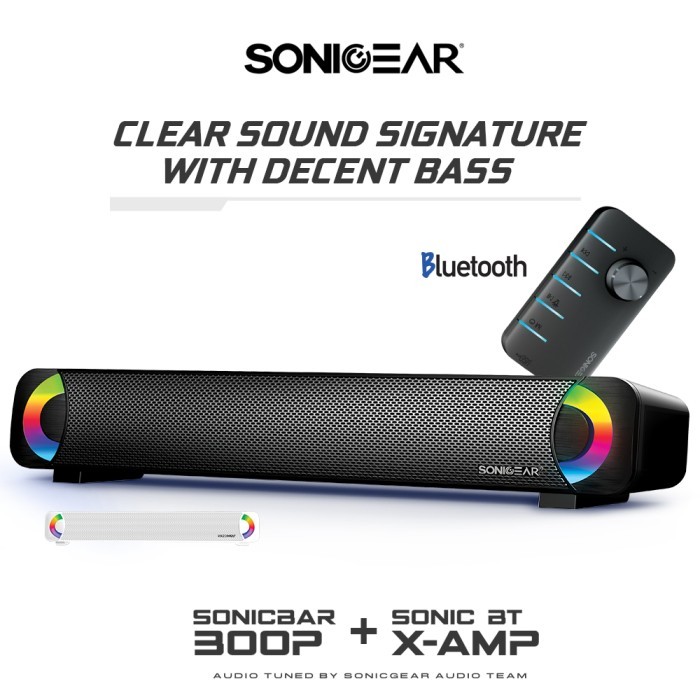 Jual Speaker Sonicbar 300P Powerful SoundBar with Light Effect ...