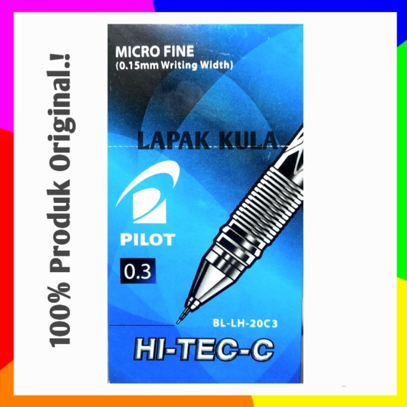 Jual PILOT Hi-Tech 0.3 mm Hi-Tech-C Micro Fine 1 pak isi 12 PCS ...