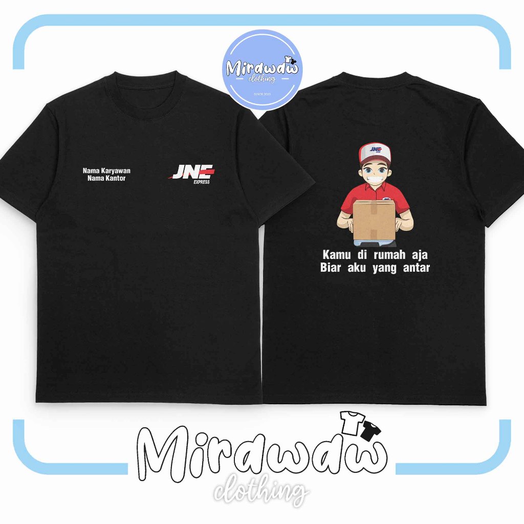 Jual Kaos JNE Express Joni Maskot Request Nama Karyawan dan Kantor Baju ...