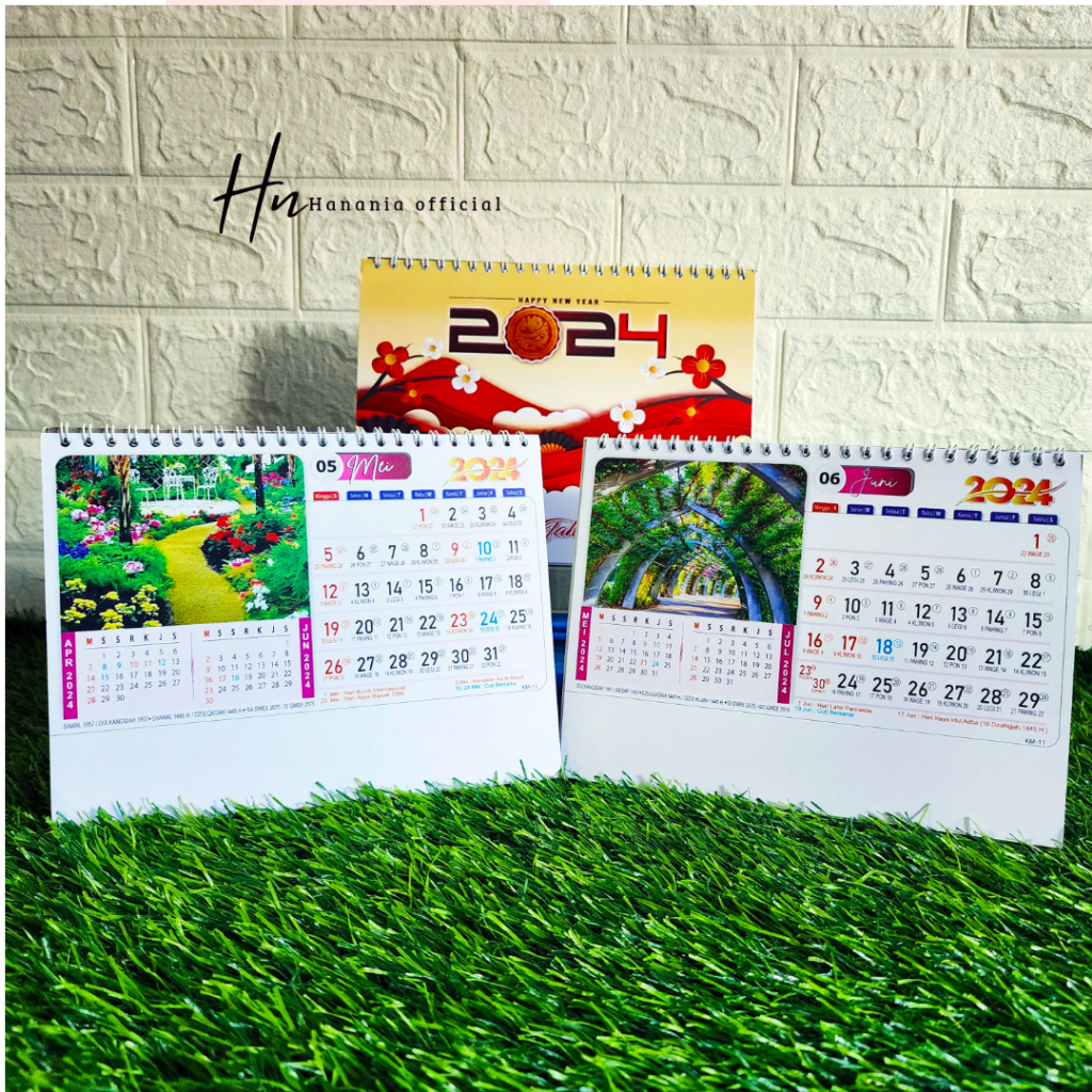 Jual KALENDER MEJA / KALENDER DUDUK TAHUN 2024 MOTIF | Shopee Indonesia