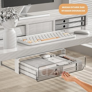 Jual Muzy Laci Tempel Bawah Meja Storage Box Laci Tambahan Tempat Kotak ...