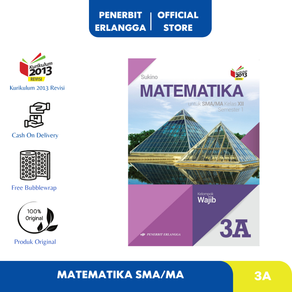 Jual [Erlangga Official] Matematika Sma Wajib Kelas 3A Kurikulum 2013 ...