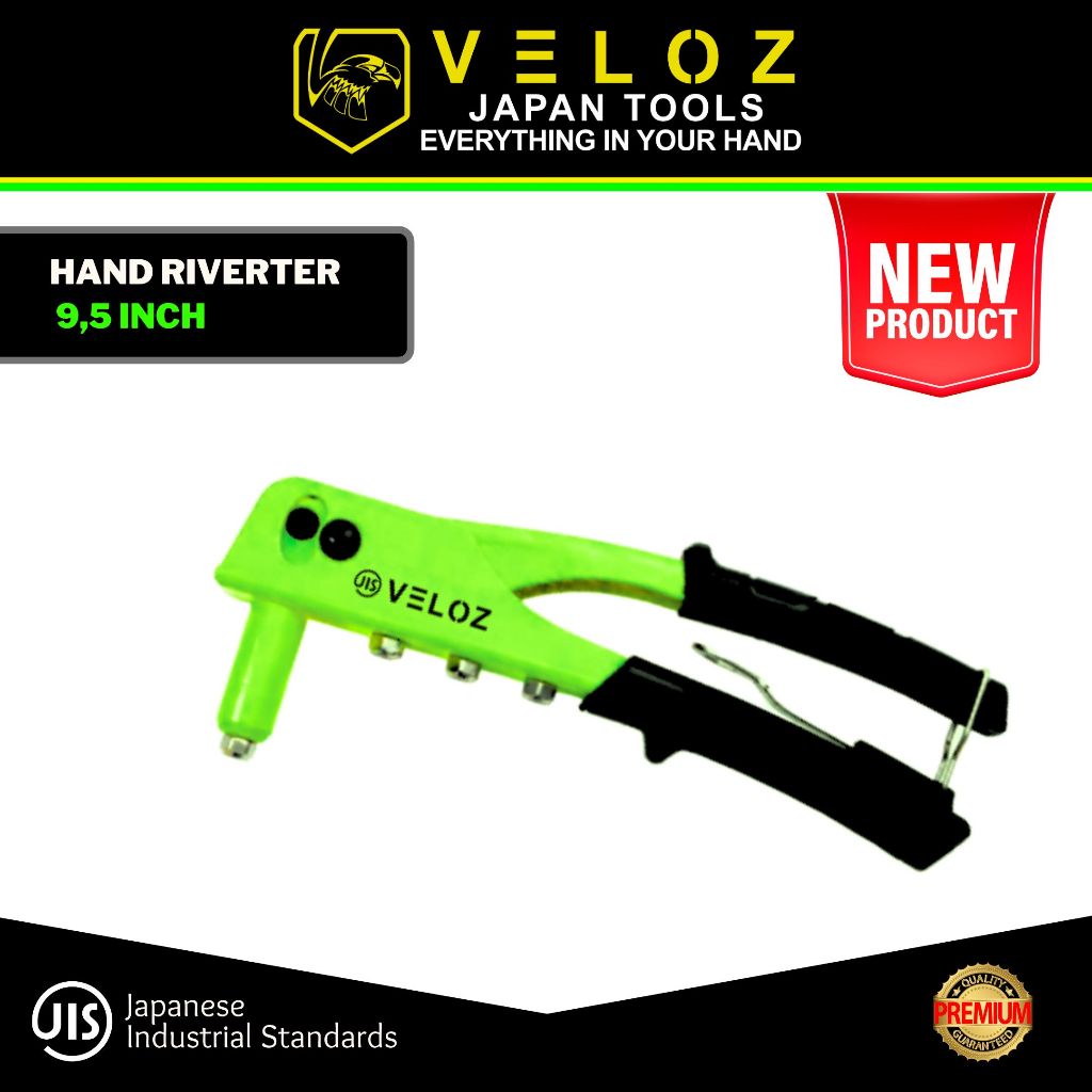Jual VELOZ New Type Tang Riverter Bengkok / Hand Riverter Bent 9,5 Inch ...