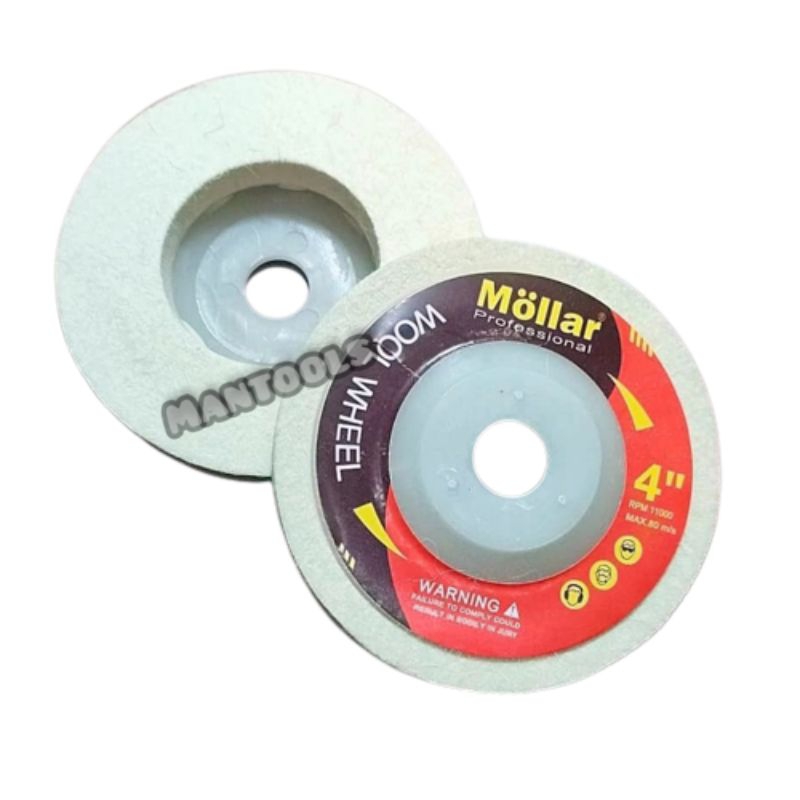 Jual MATA GERINDA POLES PUTIH WOOL MOLLAR POLISHING WOOL WHEEL MATA ...
