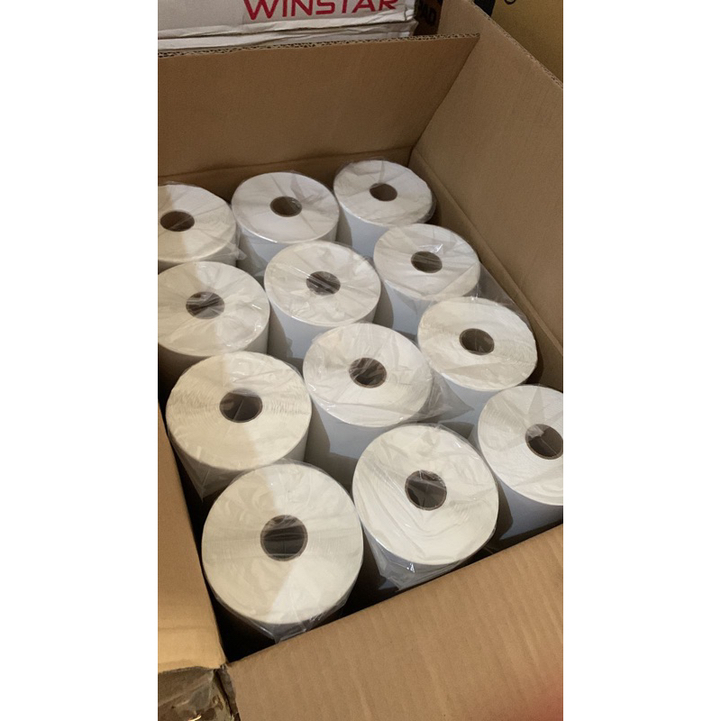 Jual resi thermal / Kertas Sticker Thermal Label Barcode 500 pcs ...