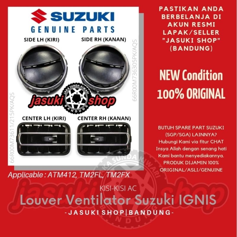 Jual Louver Ventilator Kisi Kisi AC Suzuki Ignis New Ignis GL GX Asli ...