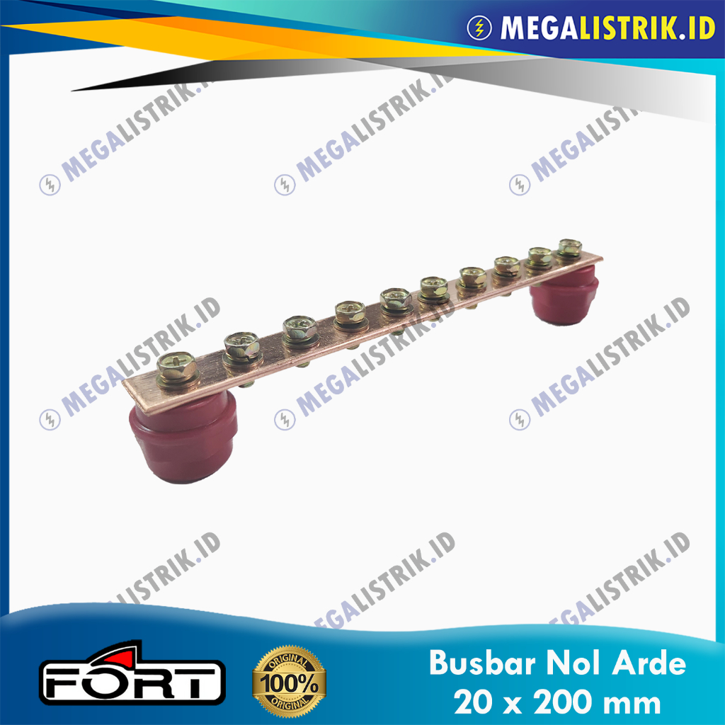 Jual FORT NOL ARDE TEBAL GROUNDING 20 X 200 MM / BUSBAR SUPPORT FTB-800 ...