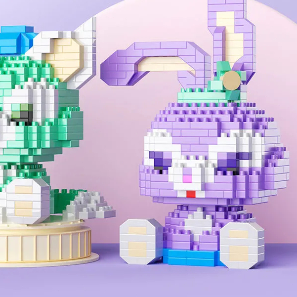 Jual Mainan balok susun/Mainan Disney Blok Bangunan Nano Blok Bangunan ...