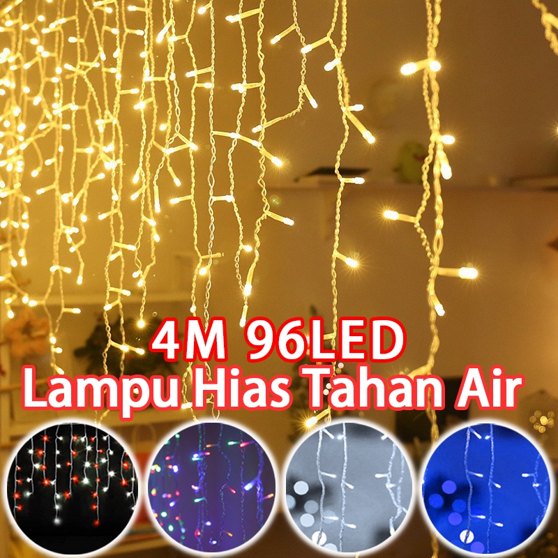 Jual Lampu LED 4 Merter 96LED Peri Lampu Tahan Air Lampu Led Gorden ...