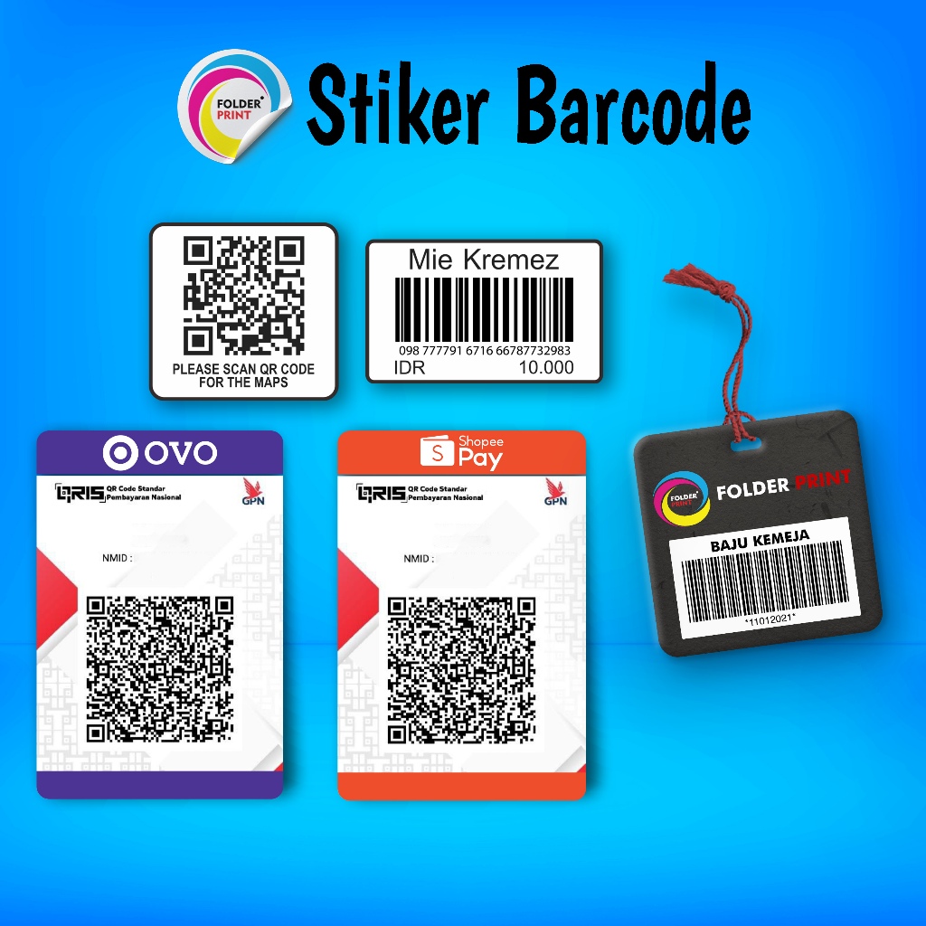 Jual Cetak Label Stiker Barcode Custom A3+ Free Design | Shopee Indonesia