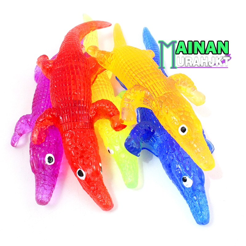 Jual FIGUREANS MAINAN ANAK MURAH BUAYA JELLY BANTING TEMPEL SQUISHY ...
