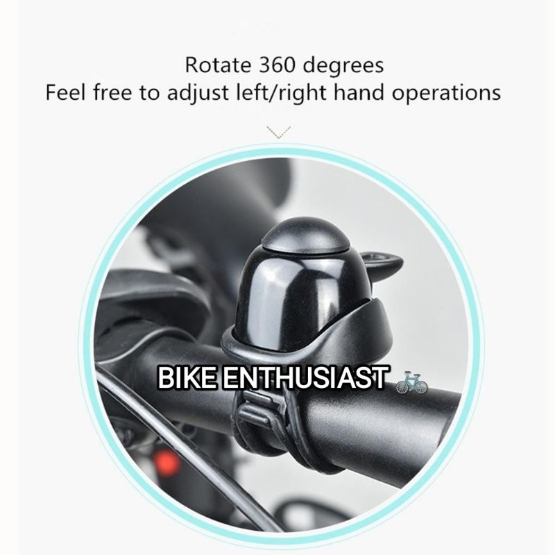 Jual Bell Sepeda Handlebar Safety Cycling Ring Horn - YO10 - Black Bel ...