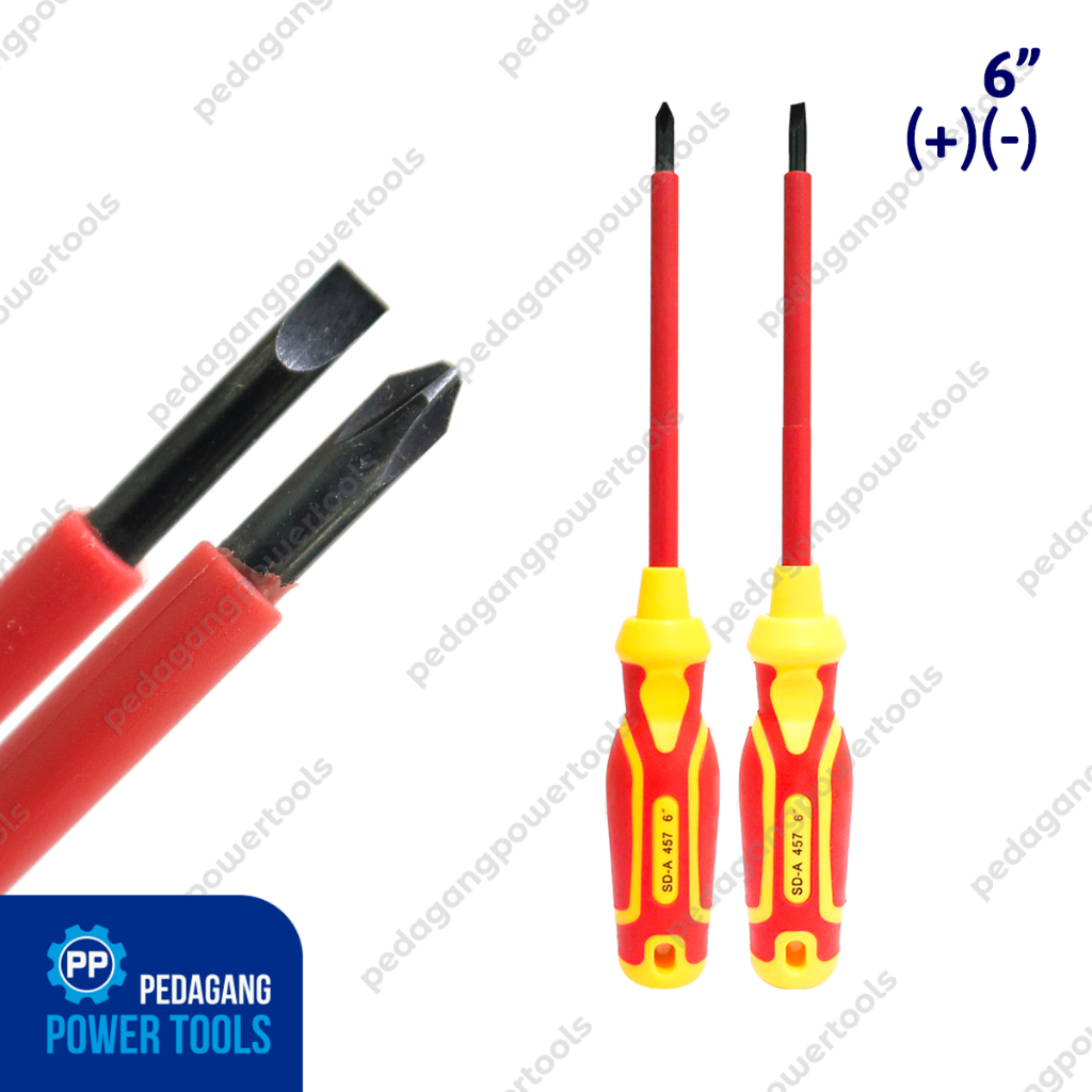 Jual PAKET 2 SET ATS 6 INCH OBENG LISTRIK PLUS MINUS ELECTRIC ...