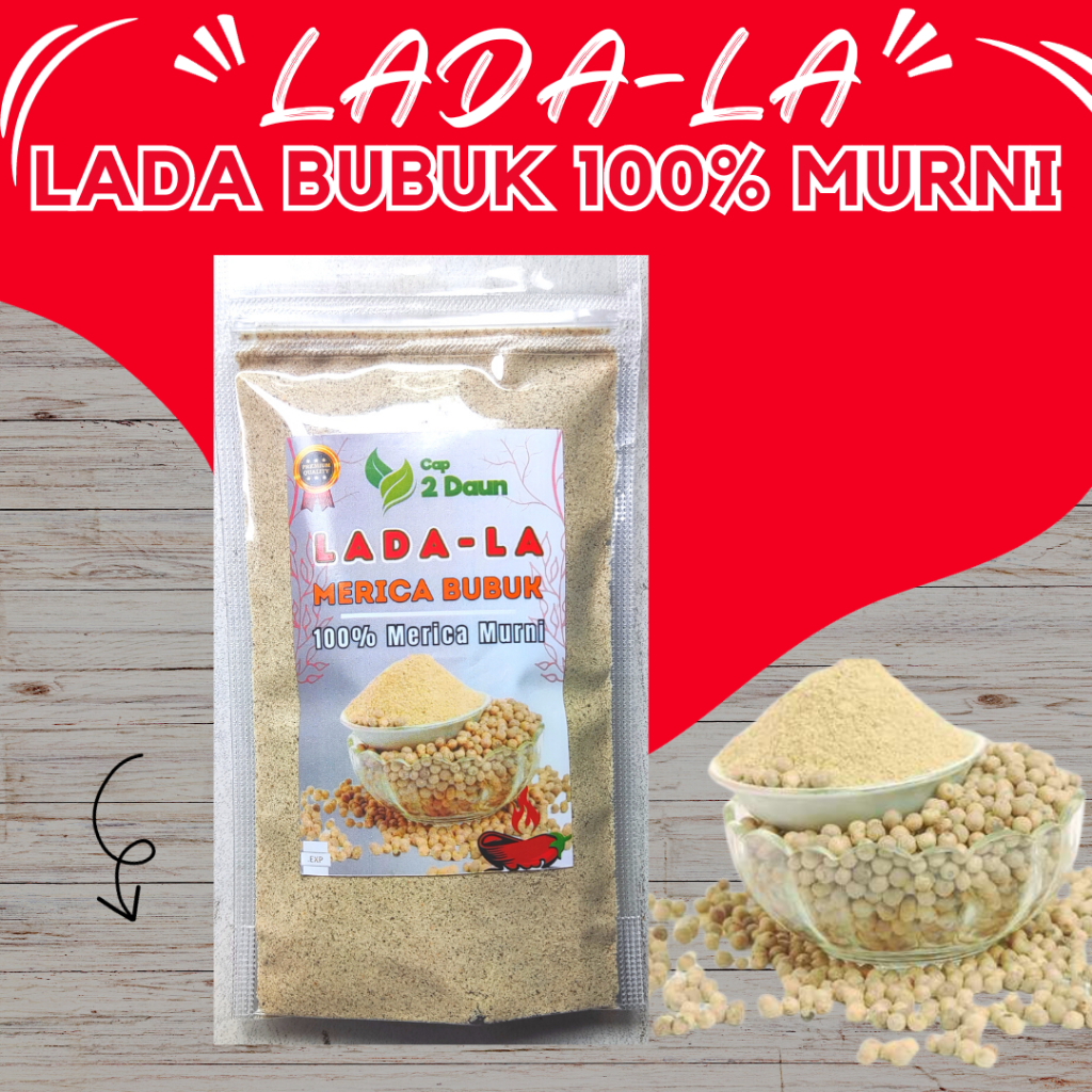 Jual Lada Bubuk Asli murni 100% Kemasan 100gram | Shopee Indonesia