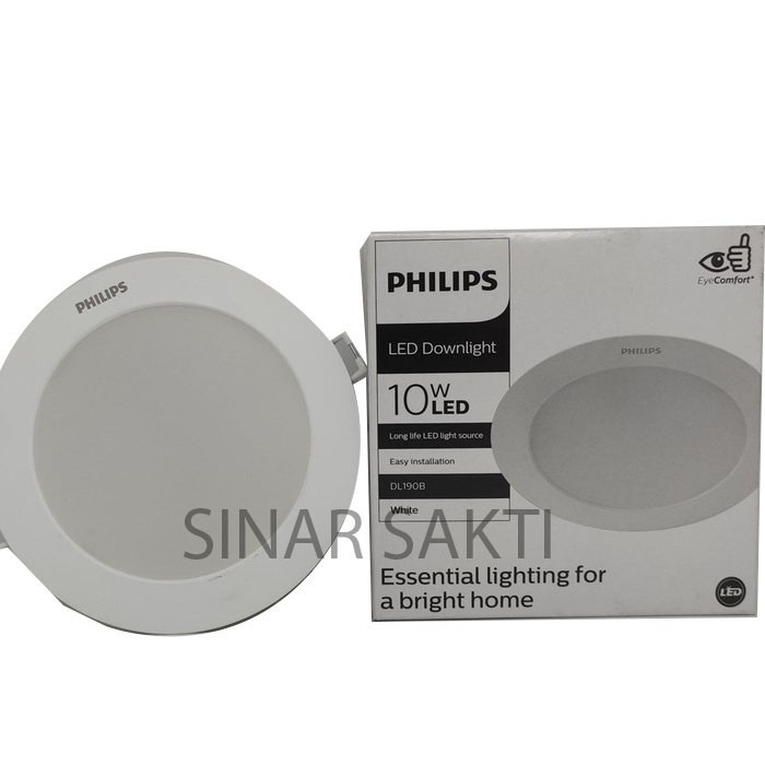 Jual PHILIPS DOWNLIGHT LED ERIDANI DL190B 10W GEN 3 LED6 D100 SNI ...