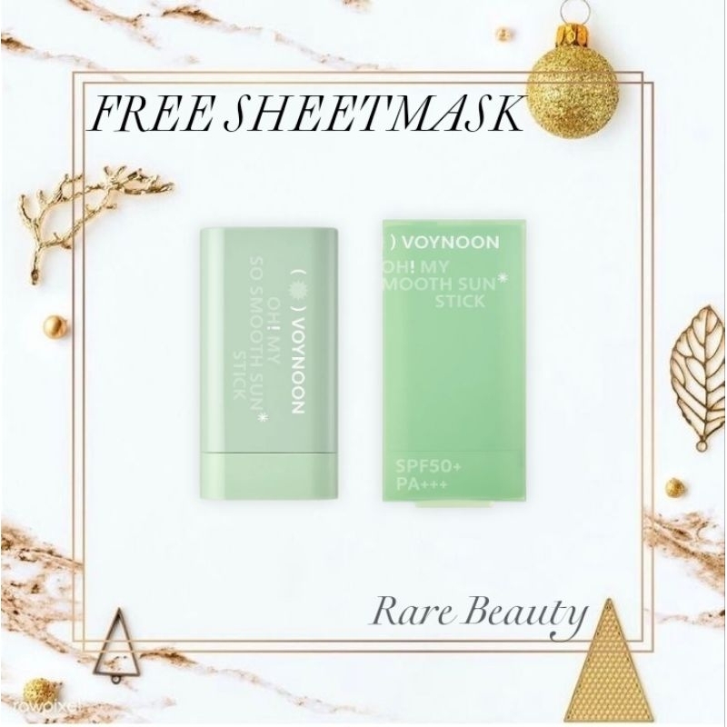 Jual VOYNOON Oh My So Smooth Sun Stick SPF50+ PA+++ UV Filter - FREE ...