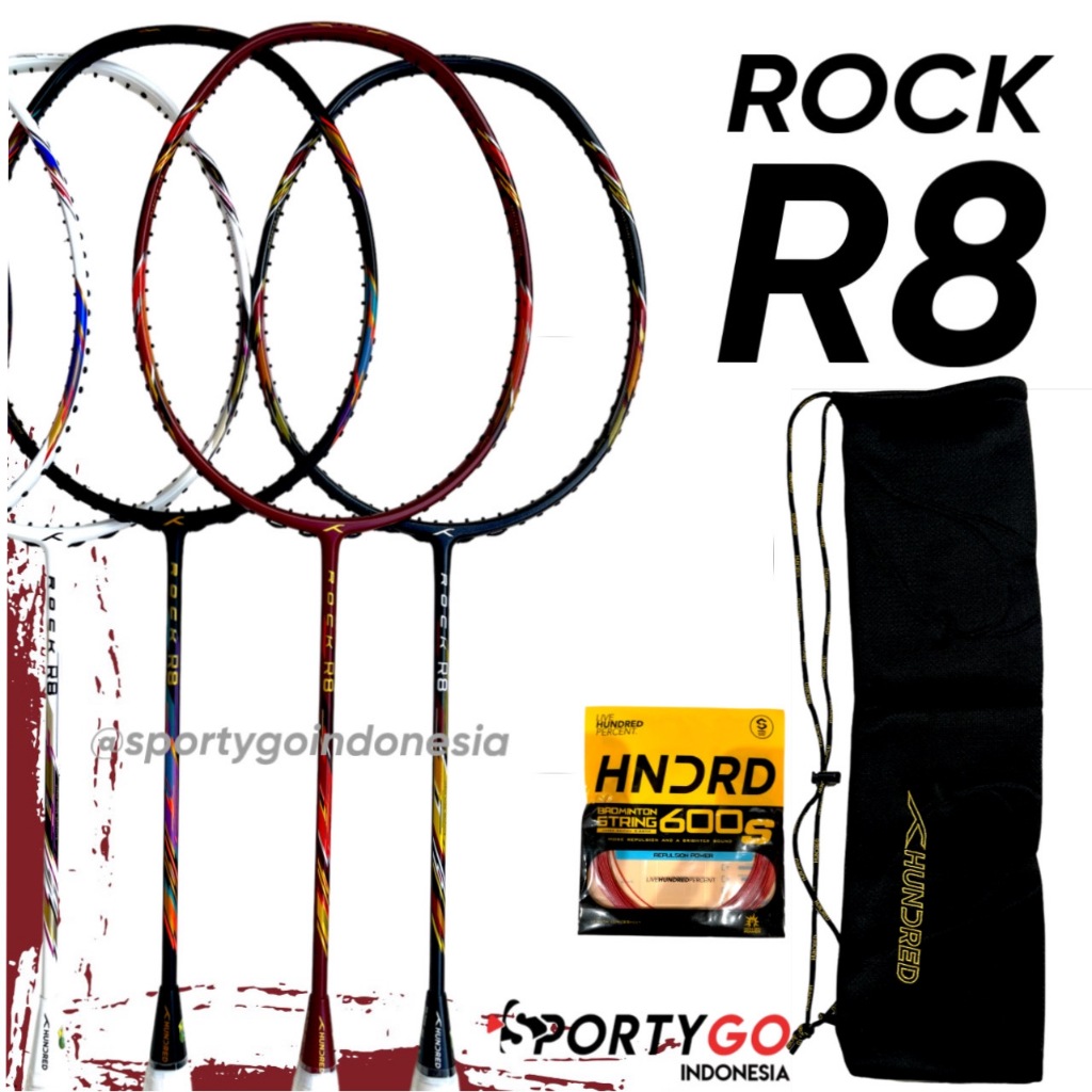 Jual Raket Badminton HUNDRED ROCK R8 Original / HNDRD | Shopee Indonesia