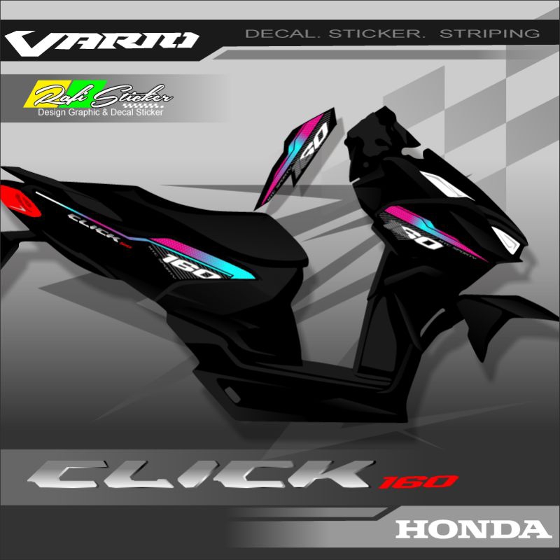 Jual Striping Vario New 160 Variasi - Stiker Motor Honda Vario New ...
