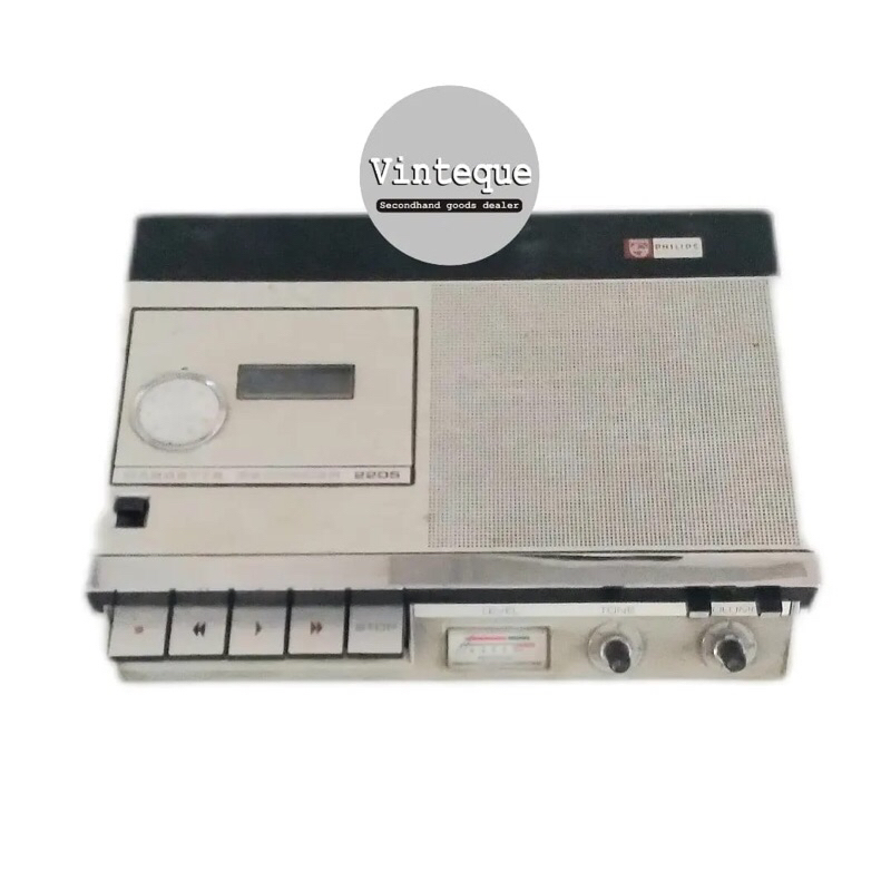 Jual Tape Player Boombox Vintage Antik Philips Cassette Recorder 2205 ...