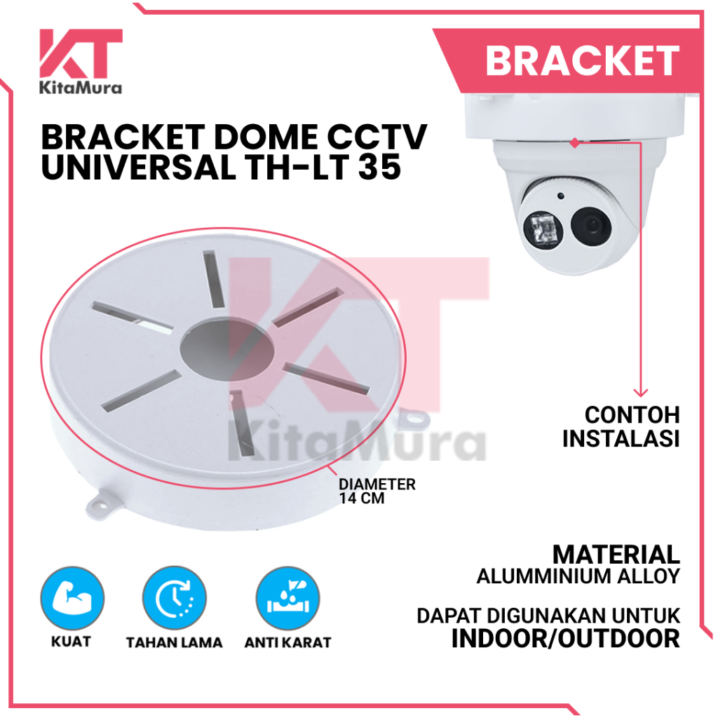 Jual Bracket Dome CCTV Universal || Breket Dome Camera CCTV TH-LT 35 ...