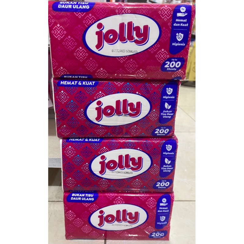 Jual Tissue Jolly 200 Sheets (Paket isi 4pack) | Shopee Indonesia