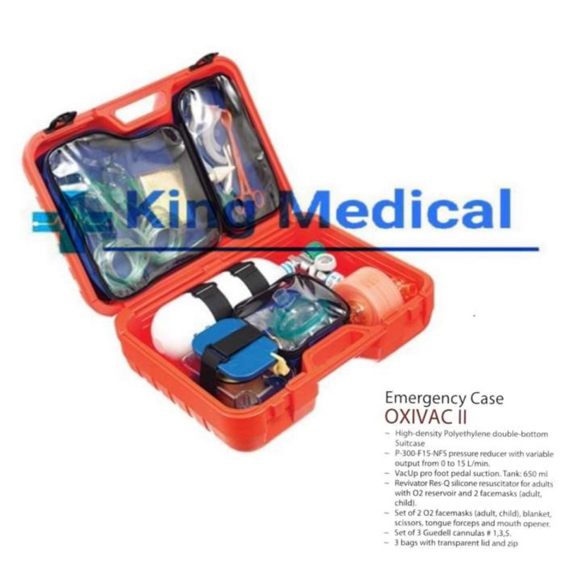Jual Hersill OXIVAC II Tabung Oksigen Emergency Kit / Oxygen Portable ...