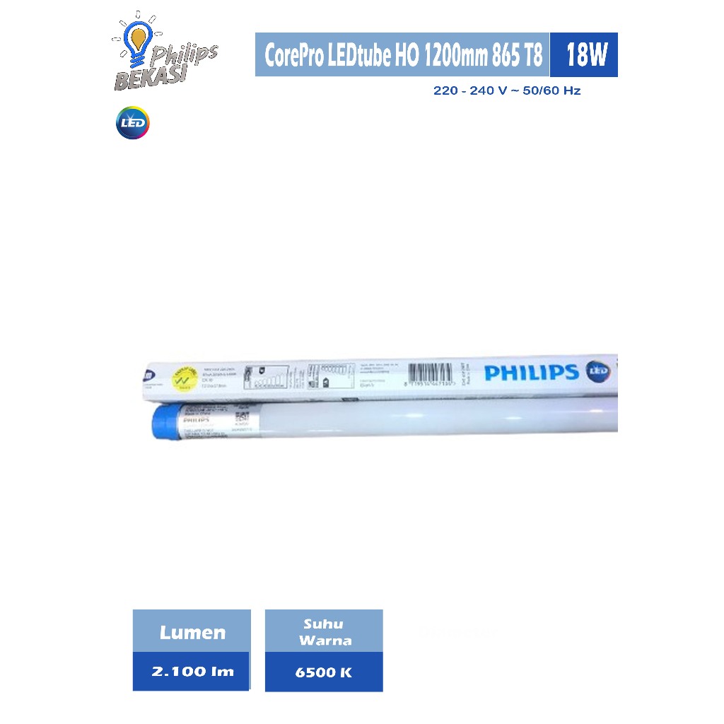 Jual Philips Lampu TL LED Corepro 18 Watt 120 cm | Shopee Indonesia