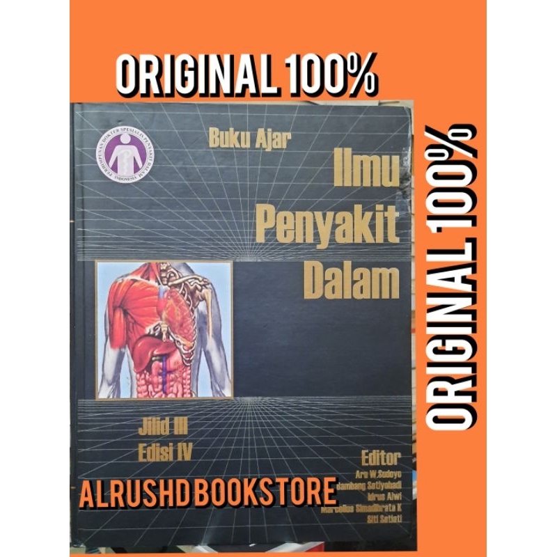 Jual Buku (ORI 100%) Buku Ajar ILMU PENYAKIT DALAM 1Set 1, 2 dan 3 > Aru W Sudoyo ( FK UI ...