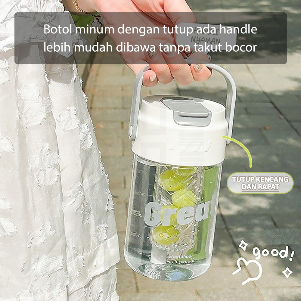 Jual HUGO Botol Minum Transparan Infused Water Bottle Botol Minum Anak ...
