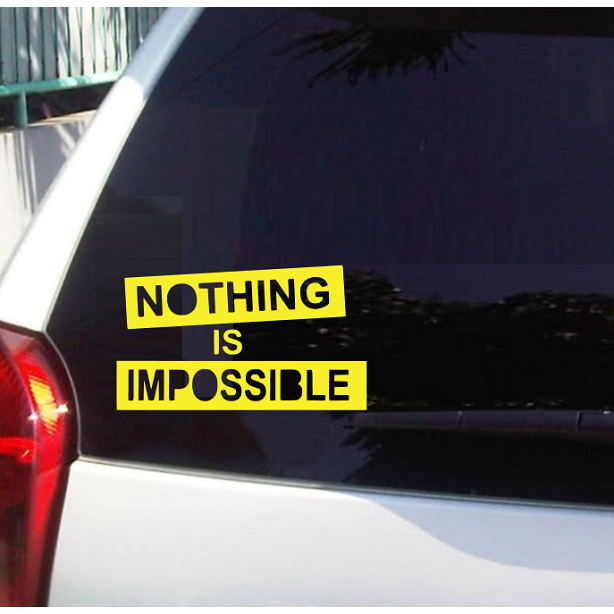 Jual Stiker Unik Lucu Body Kaca Mobil Cutting Sticker Nothing is ...
