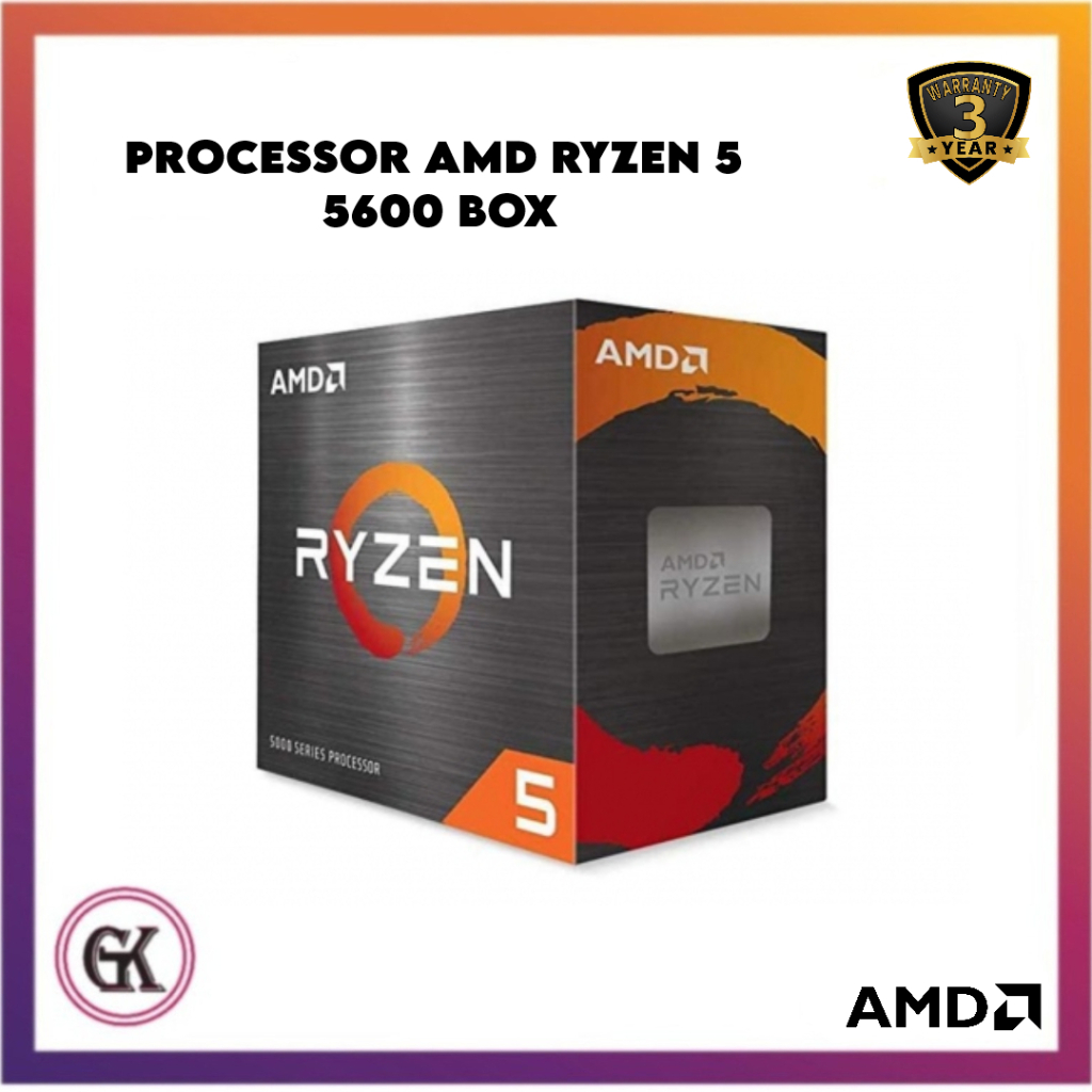 Jual PROCESSOR AMD RYZEN 5 5600 BOX 3.5GHz | Shopee Indonesia